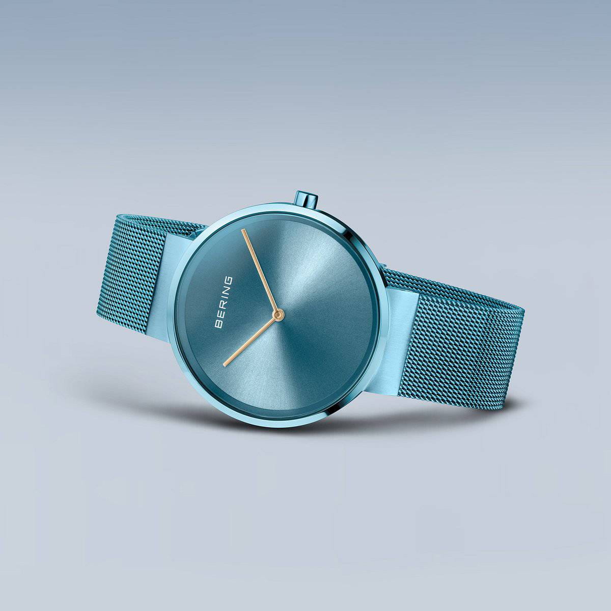 Sale | polished/brushed blue | 14539-388 | BERING ® | Official Website ...