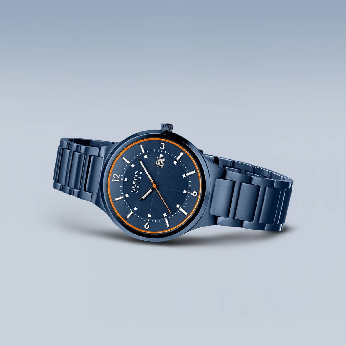 Solar | polished/brushed blue | 14442-797 | BERING ® | Official Website ...