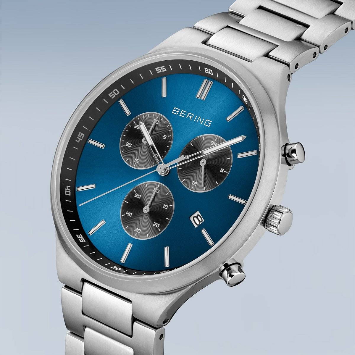 Titan Chrono | brushed silver | 11743-707 | BERING ® | Official Website ...