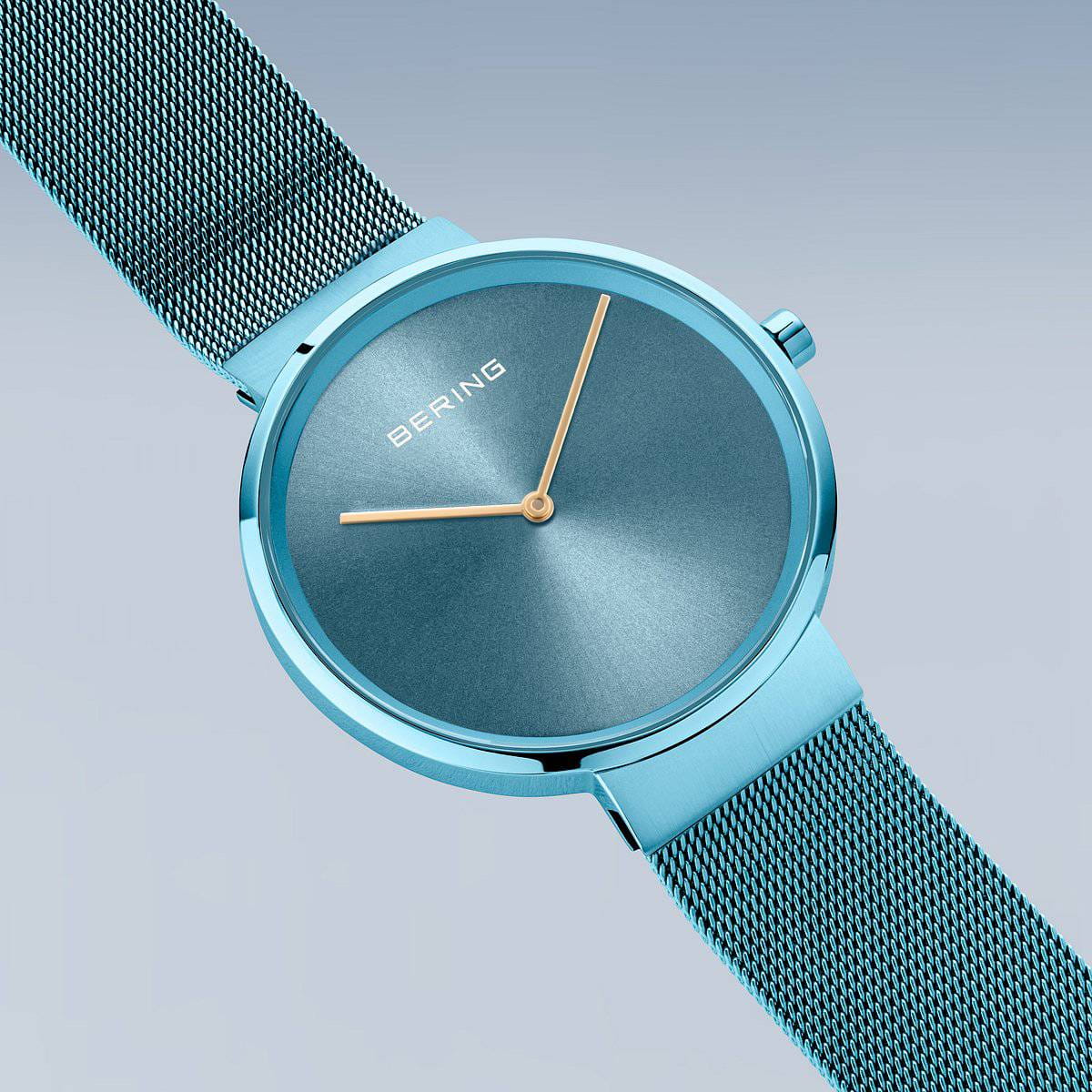 Sale | polished/brushed blue | 14539-388 | BERING ® | Official Website ...